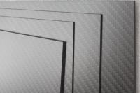China Hot Press 1mm 1.5mm 2mm 3mm 4mm 3K Twill Glossy Carbon Fiber Board for sale