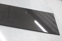 China Hot Press 1mm 1.5mm 2mm 3mm 4mm 3K Twill Glossy Carbon Fiber Board for sale