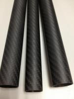 China Small OD Round Composite Carbon Fiber Tube Booms 9mm 10mm 11mm 12mm 14mm 15mm 16mm for sale