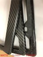 China 100 Carbon Fiber License Plate Frame With Cover for sale
