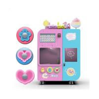 China Coin Operated Automatic Cotton Candy Vending Machine Intelligent With Touch Screen for sale