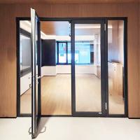 China Aluminum PD/PT Door Double-leaf Folding Swing Door Modern Exterior Front Entry Slide Door for sale