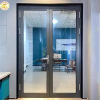 China Aluminum PD/PT Door Double-leaf Folding Swing Door Modern Exterior Front Entry Slide Door for sale
