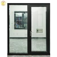 China Restaurant Door Front Double Glass Entry Aluminum Swing Commercial Door for sale