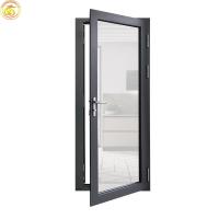 China Aluminum Door and Window Frosted Glass Aluminum Glass Swing Door for sale