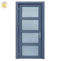 China Aluminum Swing Glass Door Double Hinged Single Doors French Flush Style Casement Door for sale