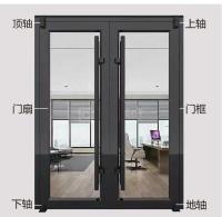 China Modern Shop Storefront Doors Aluminum Front Entry Doors Fiberglass Exterior Large Glass Door for sale