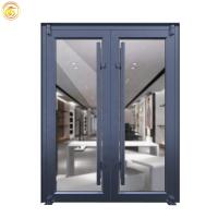 China House Front Main Double Door Design Aluminium Shop Front Door for sale