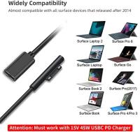 China USB-C Charging Cable 1.5M for Microsoft Surface Pro7/6/5/4/3 Laptop1/2/3&Surface Book 45W 15V 3A USB C Charger Cable for sale