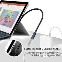 China USB-C Charging Cable 1.5M for Microsoft Surface Pro7/6/5/4/3 Laptop1/2/3&Surface Book 45W 15V 3A USB C Charger Cable for sale