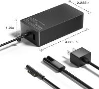 China Portable 127W 15V 8A AC Power Supply Adapter Fast Charger for Surface Book 3 Surface Pro Laptop Studio Output 5v/1a for sale