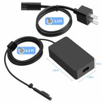 China High Quality 65W Surface Pro Charger for Microsoft Surface Pro 9 8 7+,7 6 5 4 3 X Windows Surface Laptop5,4,3,2,1 44W 36W Laptop for sale