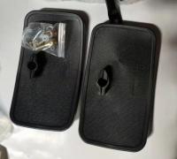 China BAJAJ 3 WHEEL Tricycle Spare Parts Rear Mirror Square Mirror Convex Reverse Mirror for sale