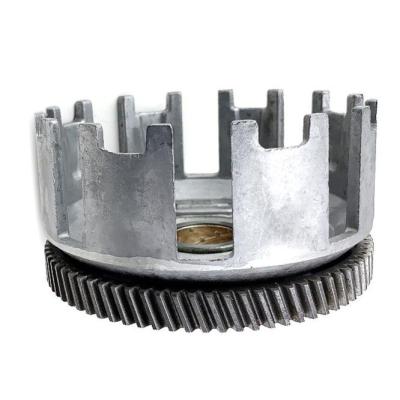 China Black Steel Clutch Housing Cover for BAJAJ RE Tuk Tuk Competitive Advantage in Design for sale