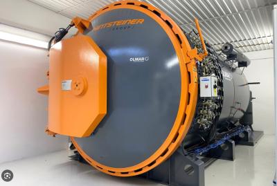 China Composite Autoclave PLC Control 0.5-5Mpa 1-15m Effective Length Wind or Water Cool for sale