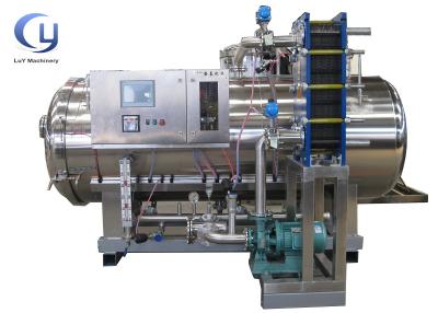 China Full Automatic Food Sterilizer Machine SUS304 Stainless Steel 0.35 Mpa with 147°C Design Temperature for sale