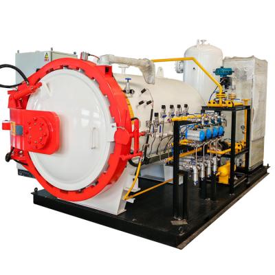 China Industrial Composite Autoclave 600-5000mm Diameter 100-450°C Electric Heating for Carbon Fiber Curing for sale