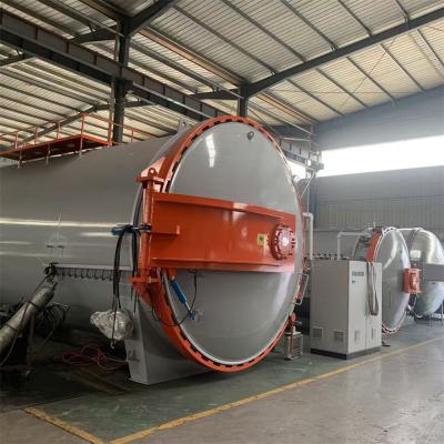 China CE Certified Industrial Composite Autoclave 600-5000mm Diameter 100-450°C for Aerospace Curing for sale