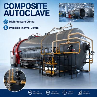 China ISO CE Certified Horizontal Autoclave Engine 10Kw-700Kw Power for Construction Insulation Material Curing High Sealing for sale