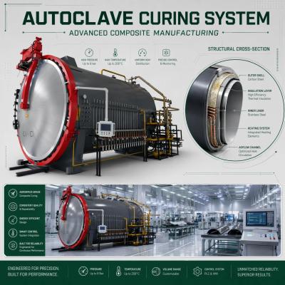 China SGS Certified 1.5x4.5m Uniform Heating Rubber Curing Autoclave for Silicone Gaskets Seals Industrial Processing for sale