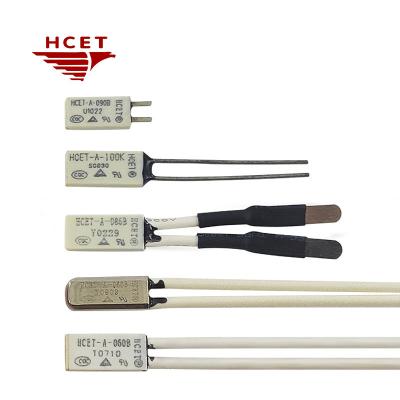 China HCET OEM Thermal Temperature Protection thermostat switch for space heater Motors/Battery for sale