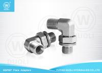 China Carbon Steel 90 Degree Elbow BSP Male Hydraulic Flare Fitting 60° Seat with Adjustable Lock Nut G1/4 to G2 for sale
