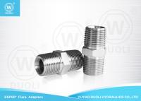 China BSPT Male Thread Pipe Fittings Carbon Steel Hydraulic Hose Adapter 1/8 to 2 Inch for sale