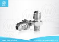 China Straight Hydraulic Pipe Adapter JIS Male to BSPT Male Thread Carbon Steel 1/4 to 2 Inch for sale
