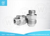China Carbon Steel JIC Male Flare Fittings SAE 37 Degree O Ring Seal 7/16 to 2 1/2 Inch for sale