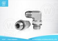 China Carbon Steel Hydraulic Elbow SAE 37 Degree Flare Fitting with O Ring Adjustable Lock Nut 7/16-20 for sale