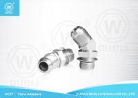 China Carbon Steel 45 Degree JIC Male SAE Elbow Flare Fitting 7/16-20 to 1-7/8-12 for sale