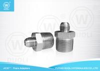 China Carbon Steel JIC Male 37° to NPT Male Hydraulic Flare Fitting Adapter 7/16-20 to 2-11.5 for sale
