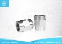 China Carbon Steel NPT Female Thread Hydraulic Hose Adapter Fittings 1/8 to 2 Inch White Zinc Plated for sale