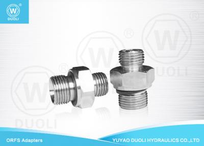 China Carbon Steel ORFS Male O-Ring to BSP Male ED Seal Hydraulic Adapter 9/16-18 to G1/8-28 for sale