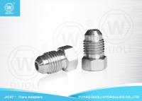 China Carbon Steel JIC Male Plug Thread Adapter 7/16-20 to 2-1/2-12 Hydraulic Hose Fittings for sale