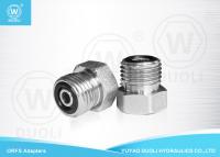China Carbon Steel ORFS Male Plug Thread Hydraulic Adapters 9/16 to 2 Inch White Zinc Plated for sale