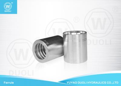 China Hydraulic Hose Ferrule 00210 for SAE100 R2AT EN 853 2SN Carbon Steel 21mm to 75.5mm for sale