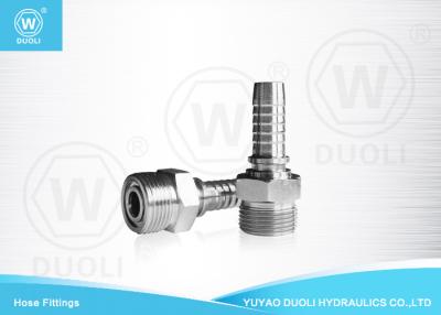 China SAE J1453 ORFS Male Hydraulic Hose End Fittings with O Ring Seal Carbon Steel 9/16-18 to 1-11/16-12 for sale