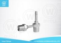 China BSPT Male Hydraulic Hose Adapter 60 Degree Cone Seat Carbon Steel ISO7-PT CNC Machined for sale