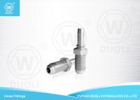 China Straight JIC 37° Male Hydraulic Hose Fitting SAE J514 Carbon Steel 7/16-20 for sale