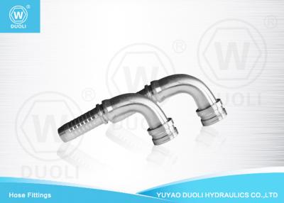 China 90 Degree JIS BSP Thread Hydraulic Pipe Fitting G1/4 to G1 1/4 Carbon Steel for sale