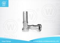 China Heavy Duty SAE Hydraulic Flange Adapters 9000 PSI Carbon Steel Hose Fittings for sale