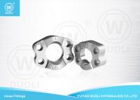 China Carbon Steel SAE Split Flange Clamps Hydraulic Pipe Fittings Zinc Plated 1/2 to 4 Inch for sale