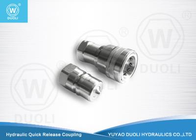 China Hydraulic Quick Release Coupling Zinc Plated Carbon Steel ISO 7241-1B for sale