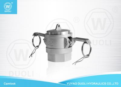 China Hydraulic Quick Release Couplings , Type D Female Thread Aluminum Camlock Fitting for sale