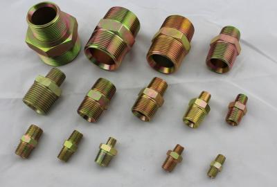China Hydraulic Male BSPT Pipe Fittings Carbon Steel Industrial Hose Couplings OEM ODM 1SN 2SN for sale