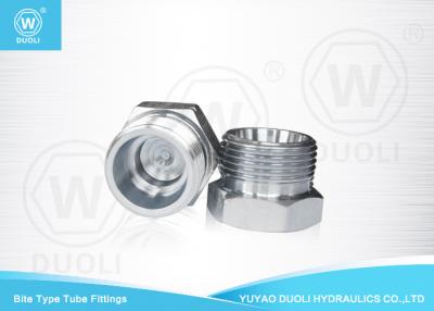 China DIN 24 Degree Bite Type Tube Fitting Connector Plug Carbon Steel M12x1.5 to M52x2.0 for sale