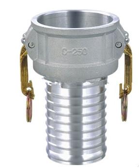 China Aluminum Camlock Type C Female Coupler Hose Shank 1.65MPa 2 Inch for sale