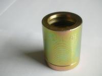 China Carbon Steel Hydraulic Hose Ferrule Fittings 1SN Zinc Plated for SAE100R1AT EN853 for sale