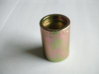 China Steel Yellow SAE Hydraulic Ferrule for 1SN 2SN Hose Sleeve Carbon Steel Galvanized for sale